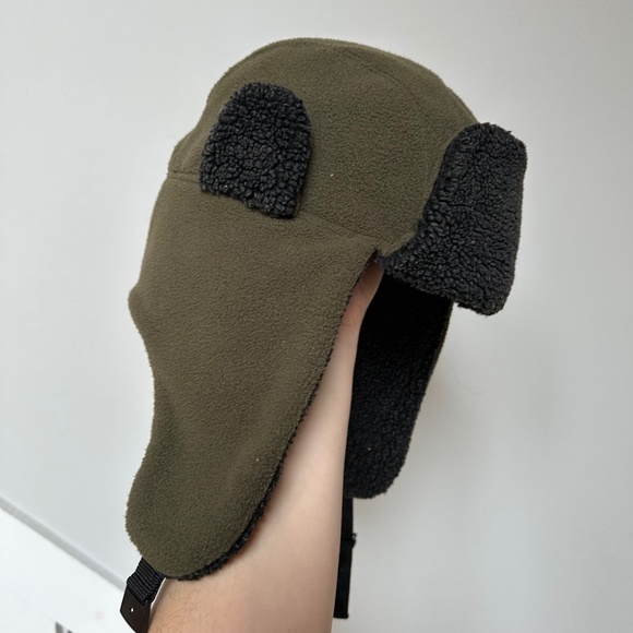 Vintage | Accessories | Vintage Green Fleece Trapper Hat | Poshmark